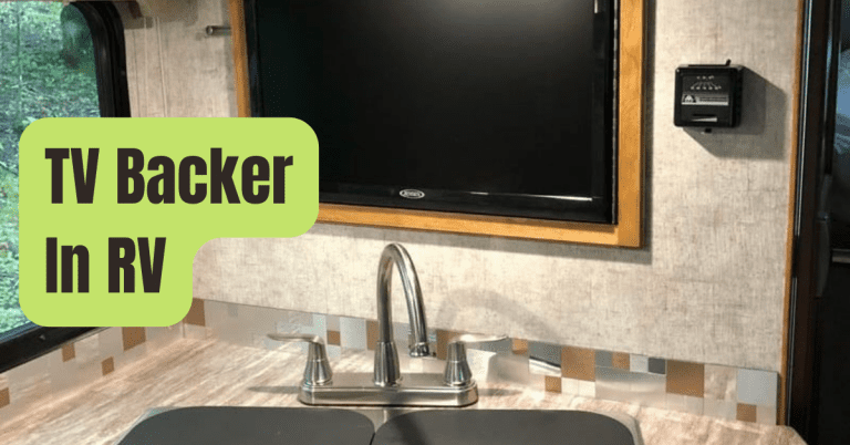 How Big Is The TV Backer In A RV? - RVing Beginner